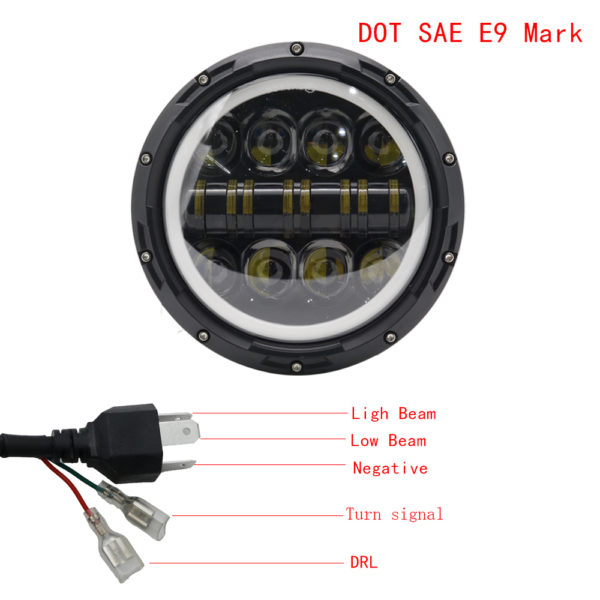 7" LED Headlight - 80 watt - Overdrive