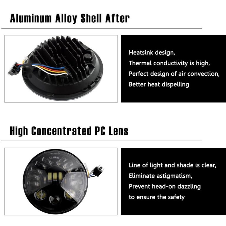 7" LED Headlight - 70 watt - Overdrive