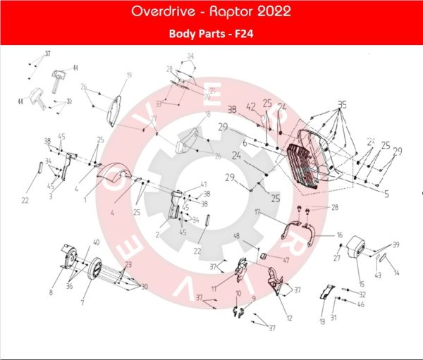 Raptor - Spare Parts Catalogue for Model 2022 and Up - Overdrive