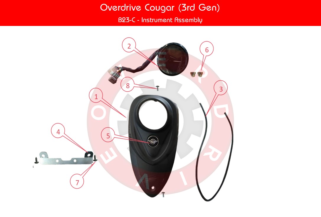 Cougar 3rd Gen - Instrument Assembly - Overdrive